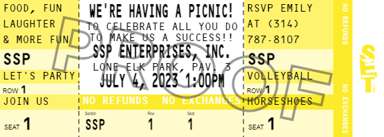 Special Event Ticketing